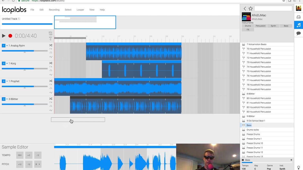 Making Music With Looplabs A Web Based Music Studio Youtube