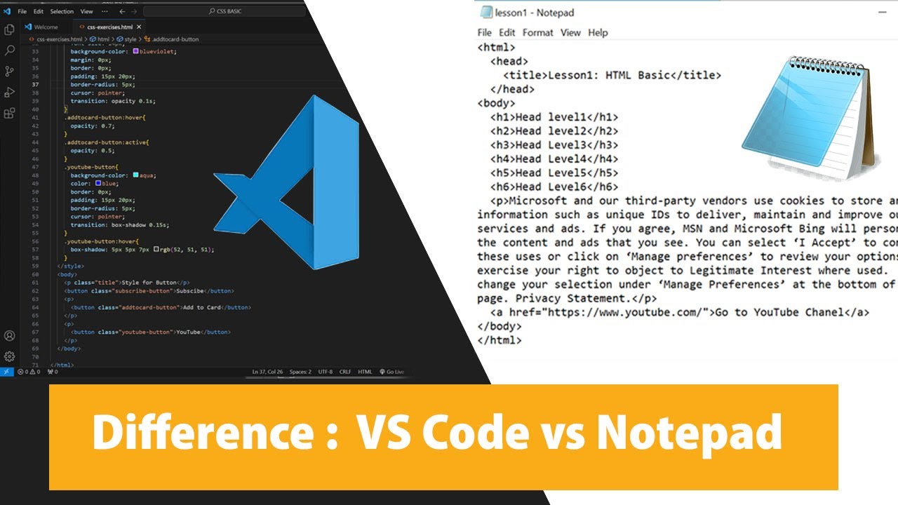 Battle Of Notepad Vs Visual Studio Code Unveiling Surprising