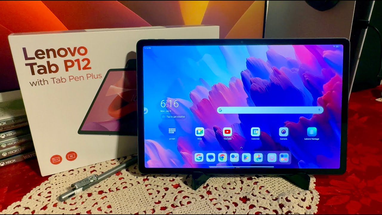 Lenovo P12 Tablet Unboxing And First Impression Youtube