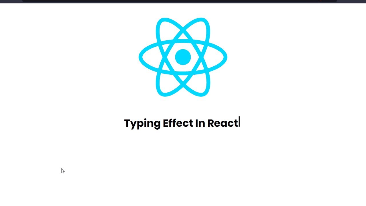 Typing Effect In React Youtube