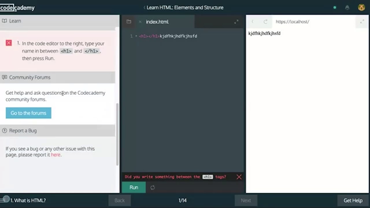 Instrucciones Codecademy Youtube