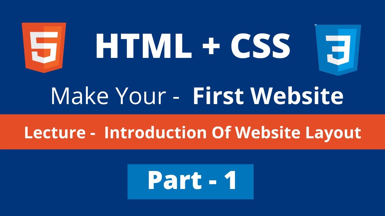 Html Css Full Website Part 1 How To Make Full Website In Html5
