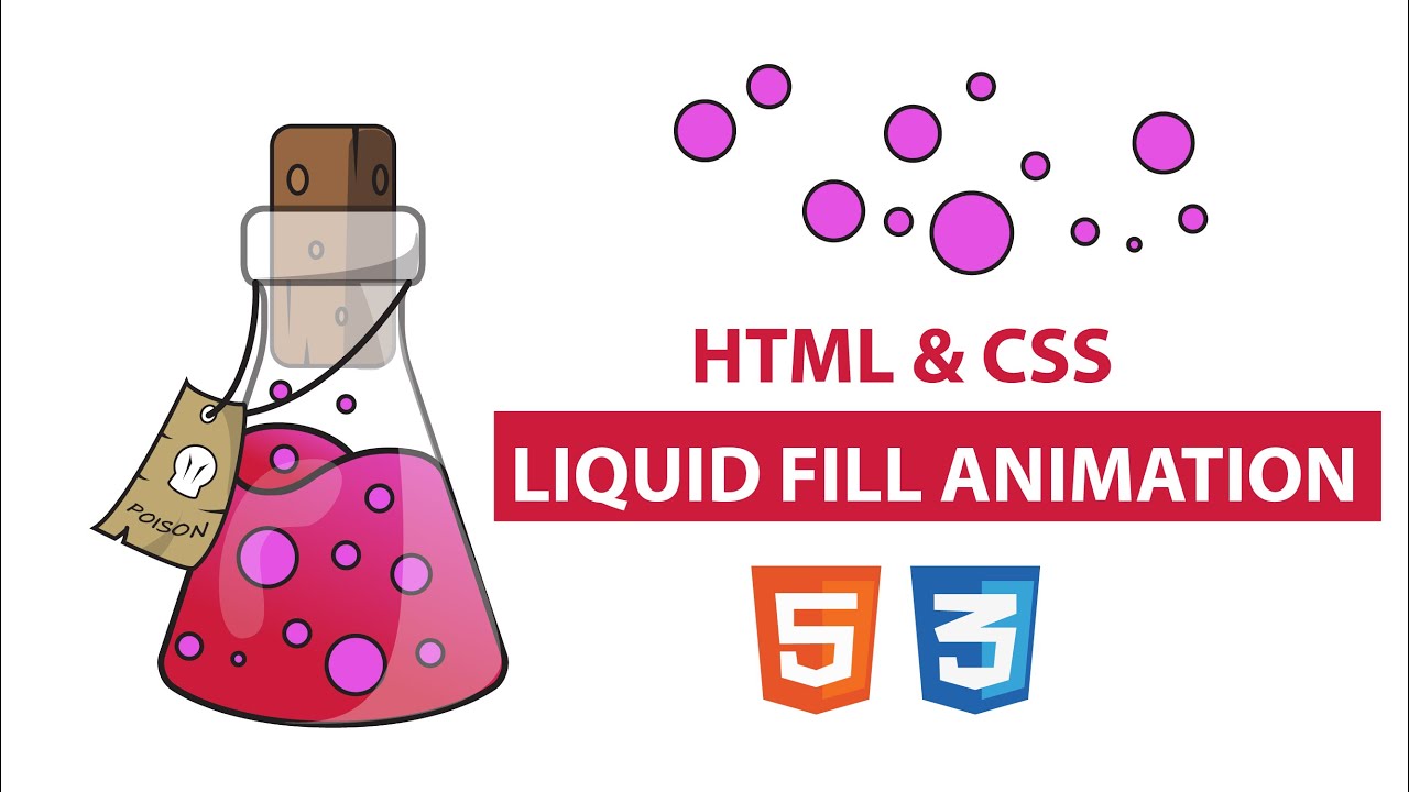 Liquid Fill Animation Simple Css Animation Effect Youtube