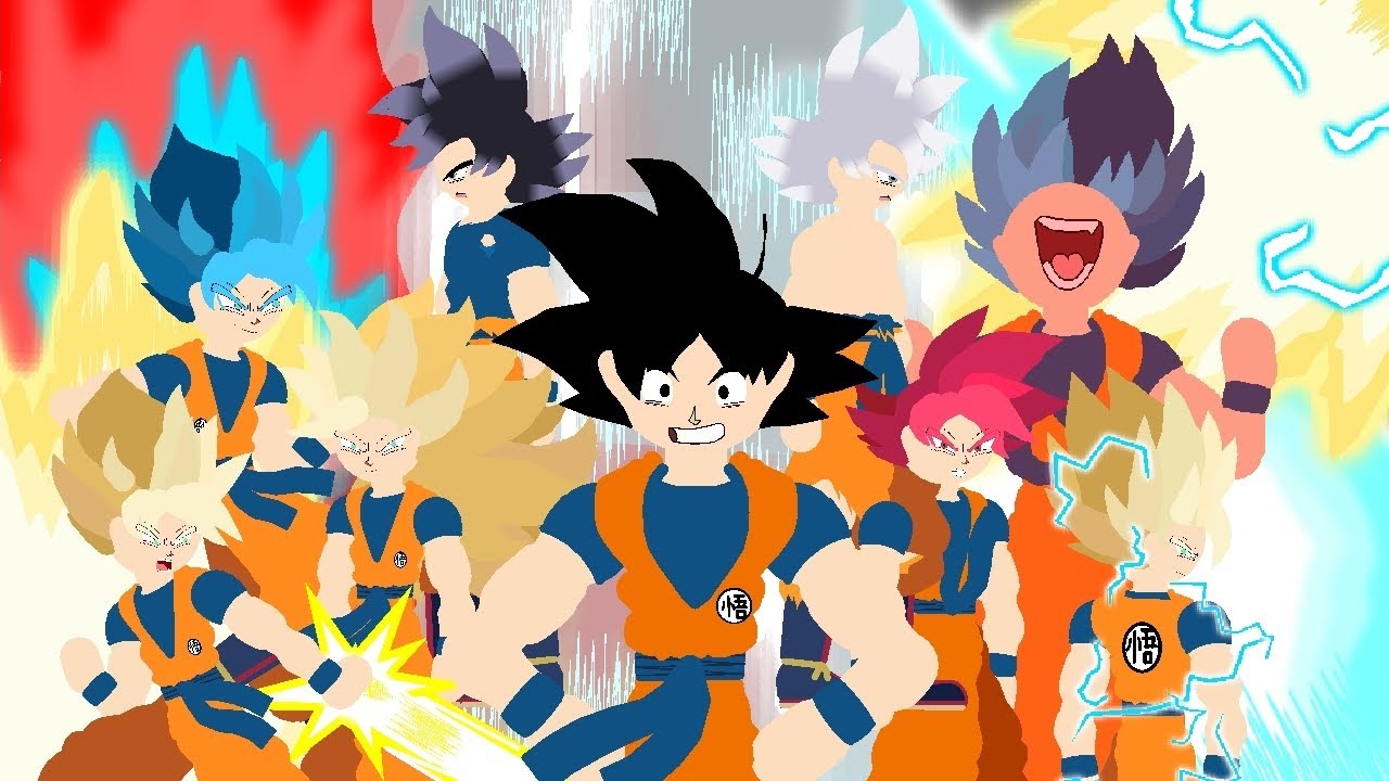 Goku S Transformations Youtube