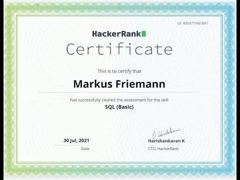 Sql Basic Certification Skills Test On Hackerrank Detailed Solution