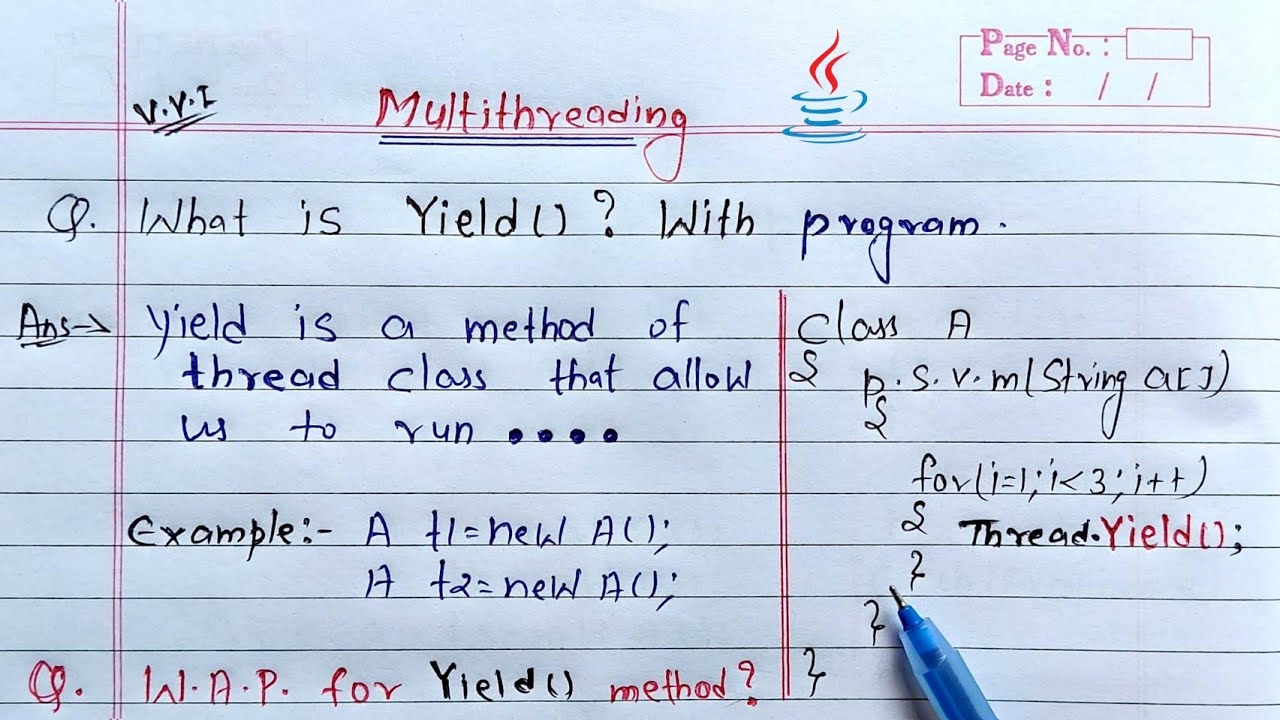 Yield Method In Java Multithreading Learn Coding Youtube