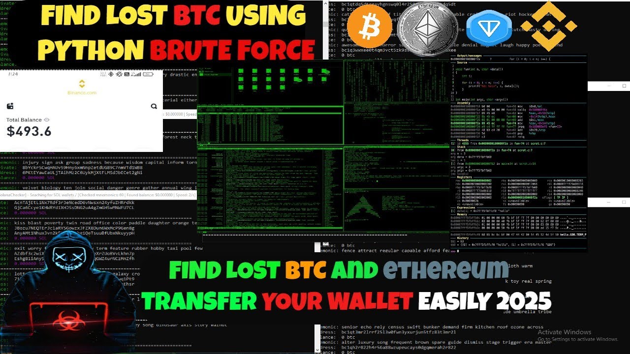 Find Lost Crypto Currency Wallet Earn Free Bitcoin Using Brute Force