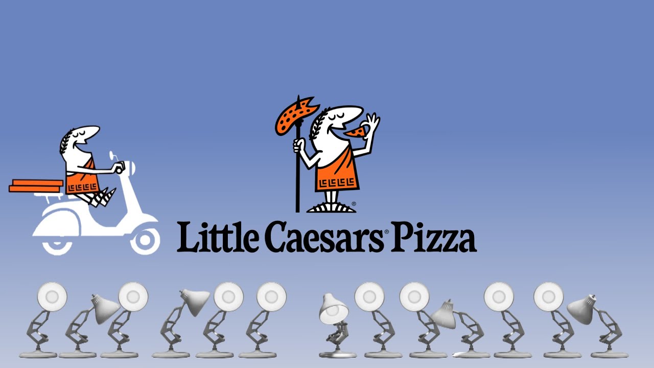 Thirteen Luxo Lamps Spoof Little Caesars Logo Classic Youtube