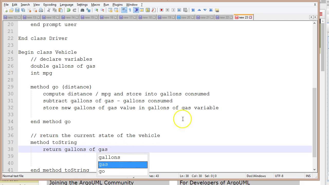 Java Pseudocode Algorithm