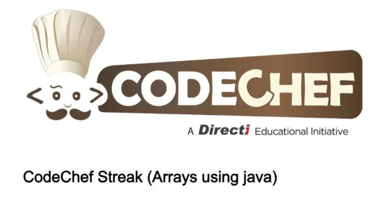 Codechef Streak Arrays Using Java Youtube