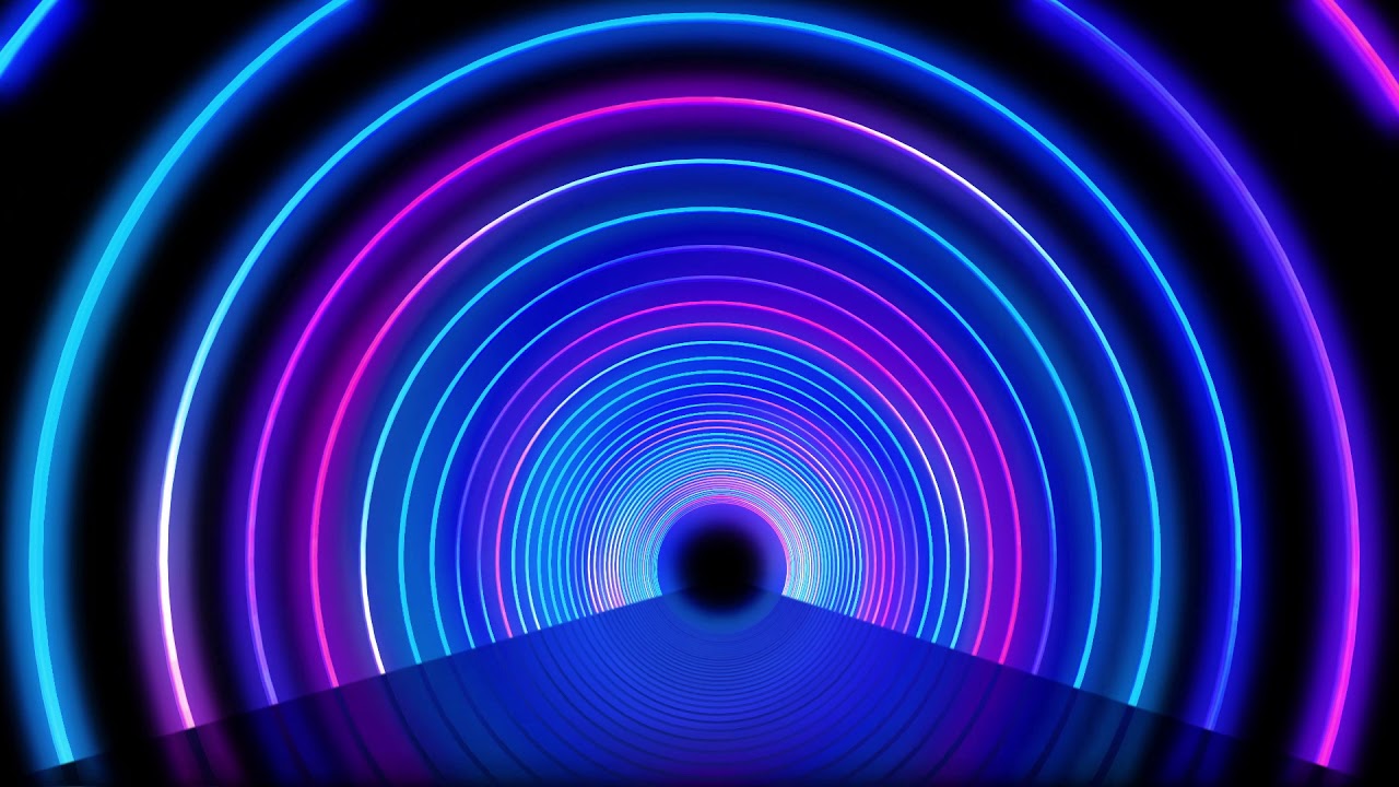 4k Abstract Vj Motion Background Neon Light Tunnel Free Vj Loops