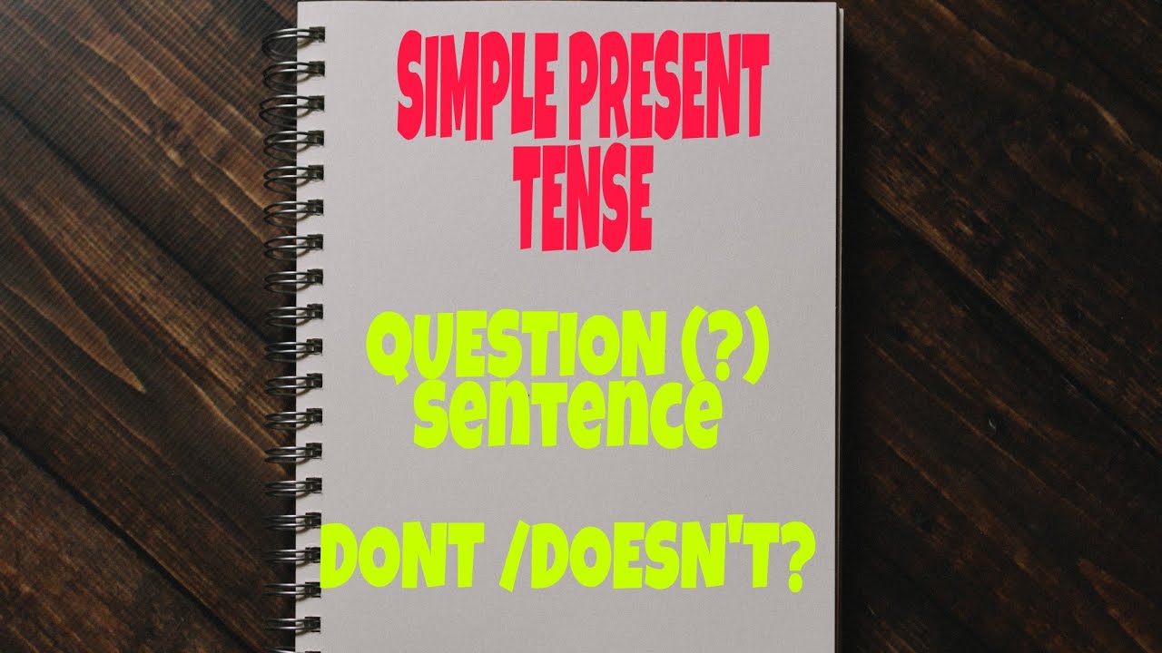 Simple Present Tense Question Interogative Negative Dont Doesn T