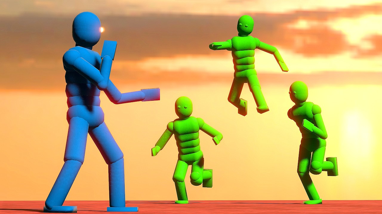 Smart Ai Fights In Npc Battlegrounds With Active Ragdoll Physics