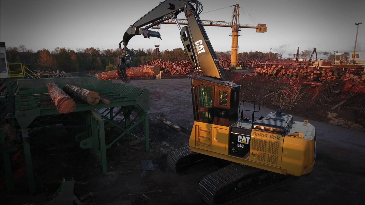 Introducing The New Cat 548 548 Ll Forest Machine Youtube