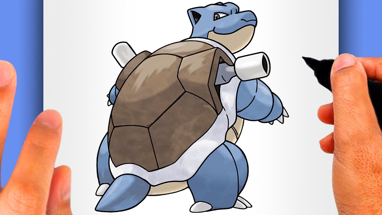 Blastoise Drawing How To Draw Blastoise Pokémon Really Easy Drawing