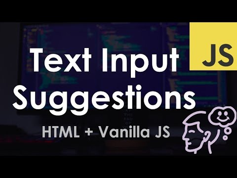 Autocomplete Text Input Suggestions Html And Javascript Tutorial