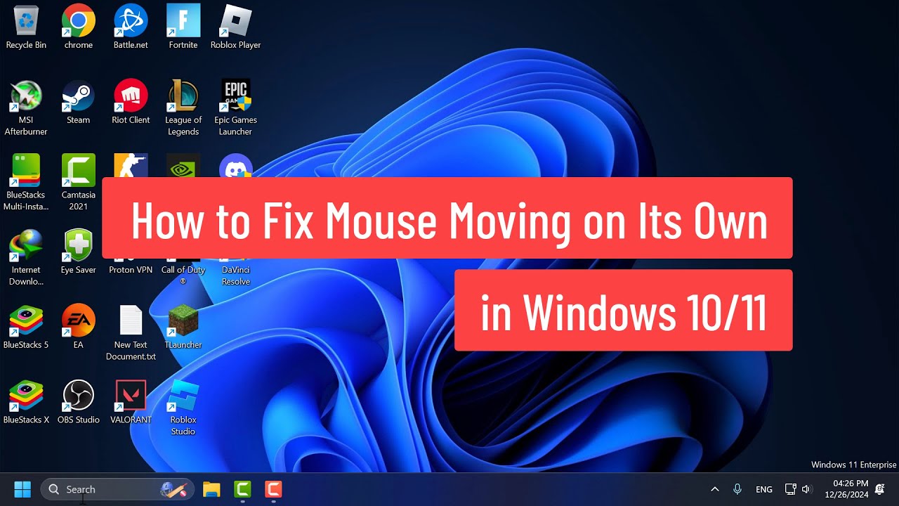 How To Fix Mouse Moving On Its Own In Windows 10 11 2024 Youtube