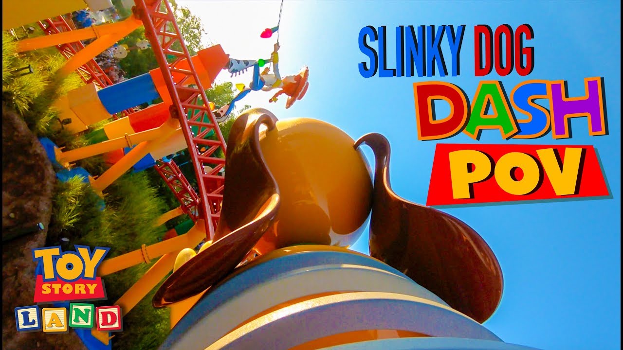 Slinky Dog Dash Full Front Seat Pov On Ride Toy Story Land Disney