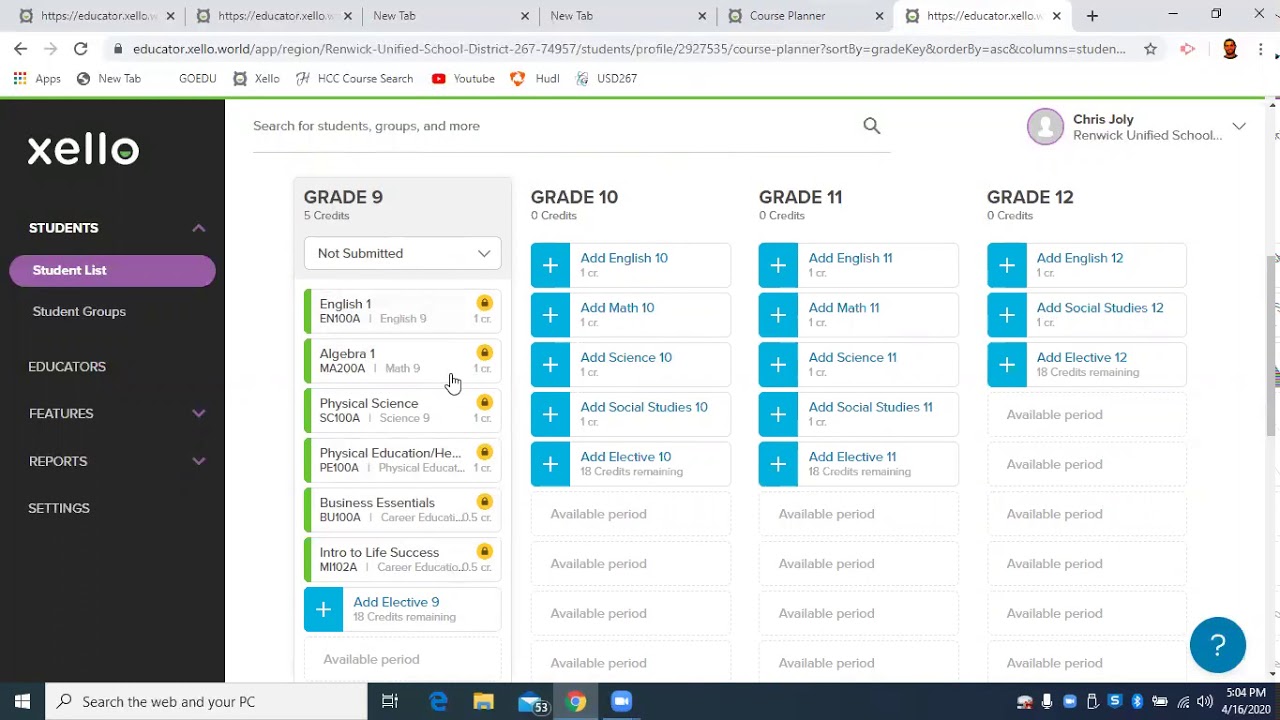 Xello Course Planner Tutorial Youtube