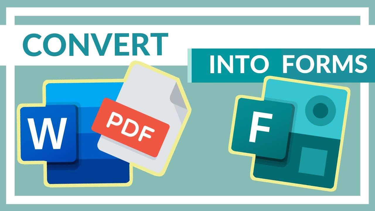 Turn A Word Document Or Pdf Into A Quiz With Microsoft Forms Youtube