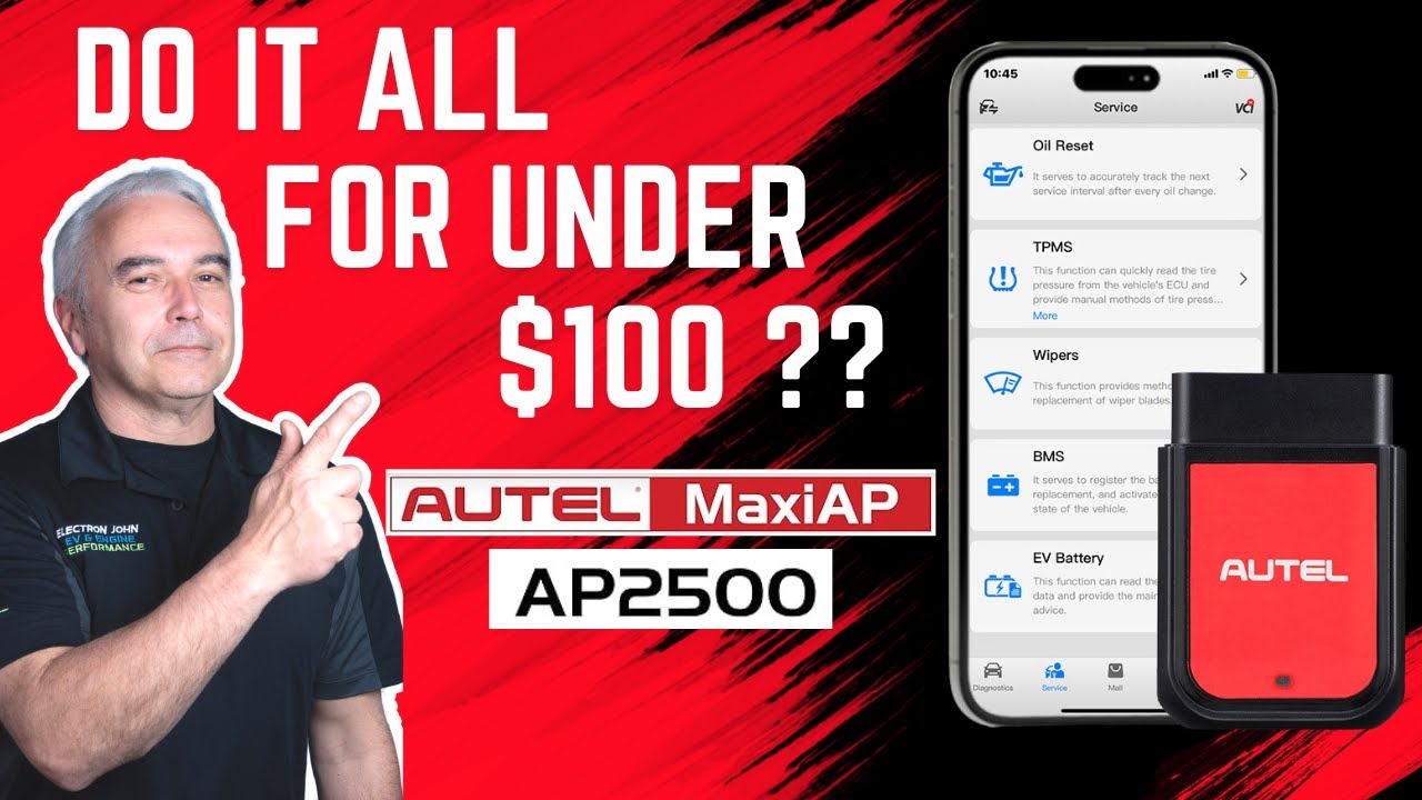 Autel Maxiap Ap2500 Scan Tool Walk Thru Demo Youtube