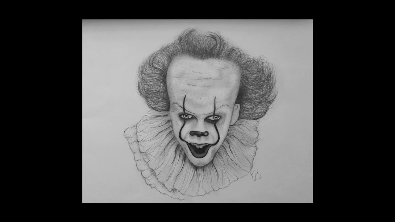 Full Body Pennywise 1990 Drawing