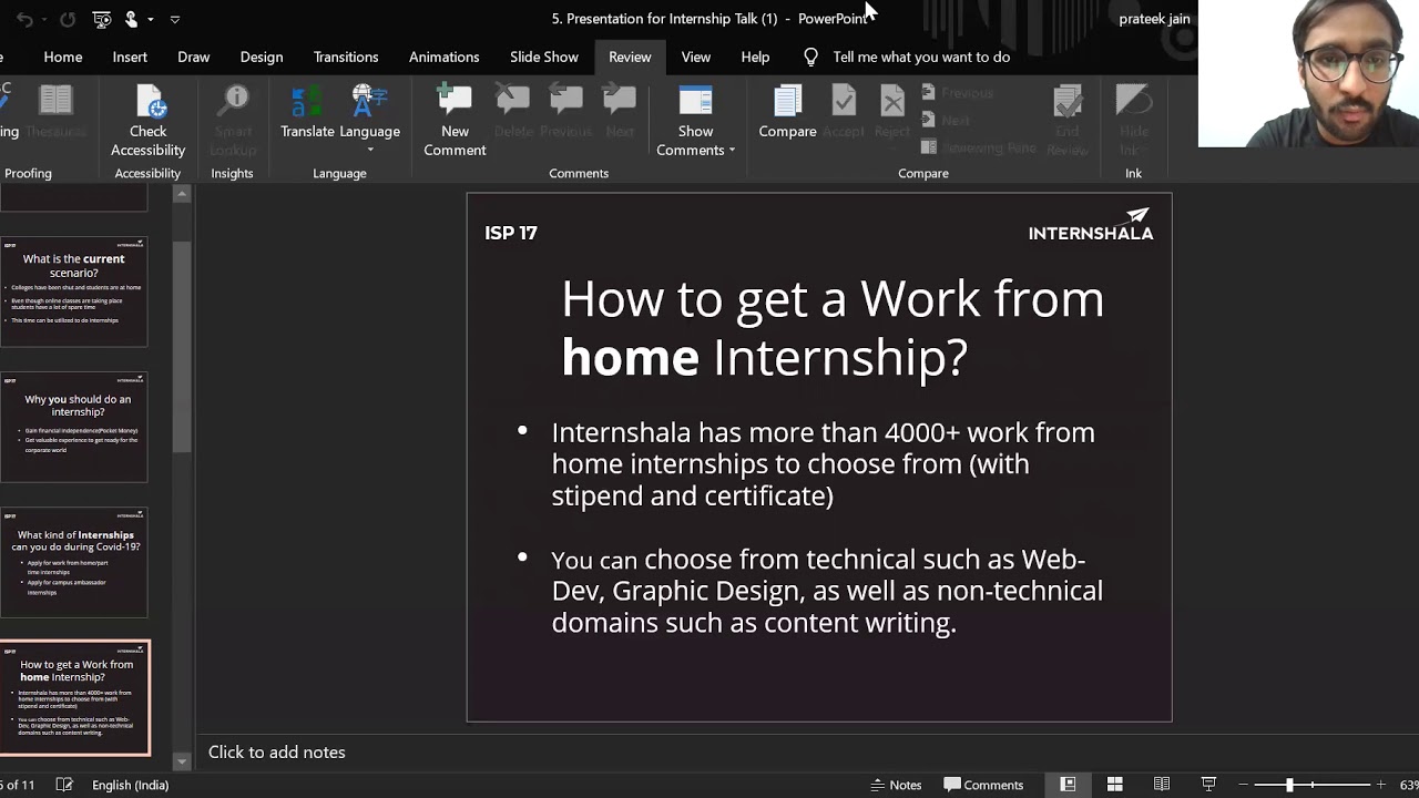 Internshala Internship Talk Youtube