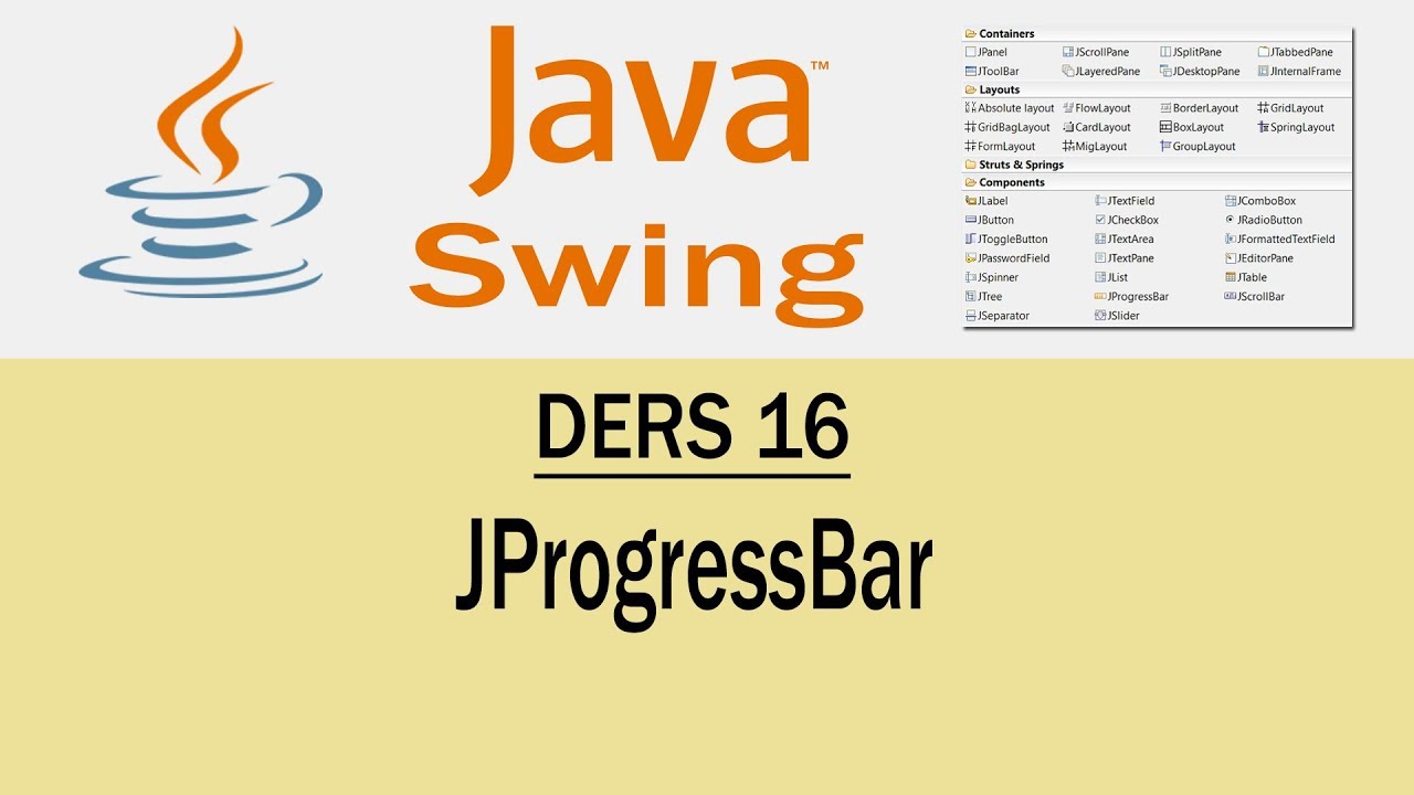 Java Swing 16 Jprogressbar Youtube
