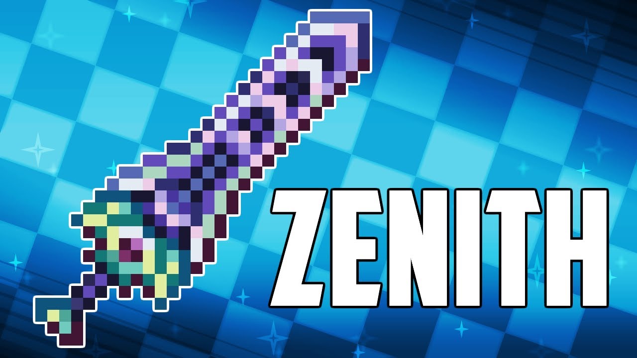 Terraria 1 4 Zenith New Ultimate Weapon Happydays Youtube