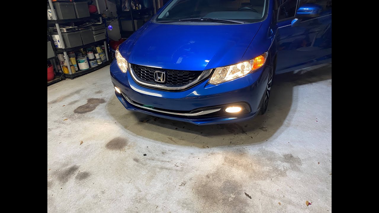 Honda Civic 2015 Headlight Replacement Youtube