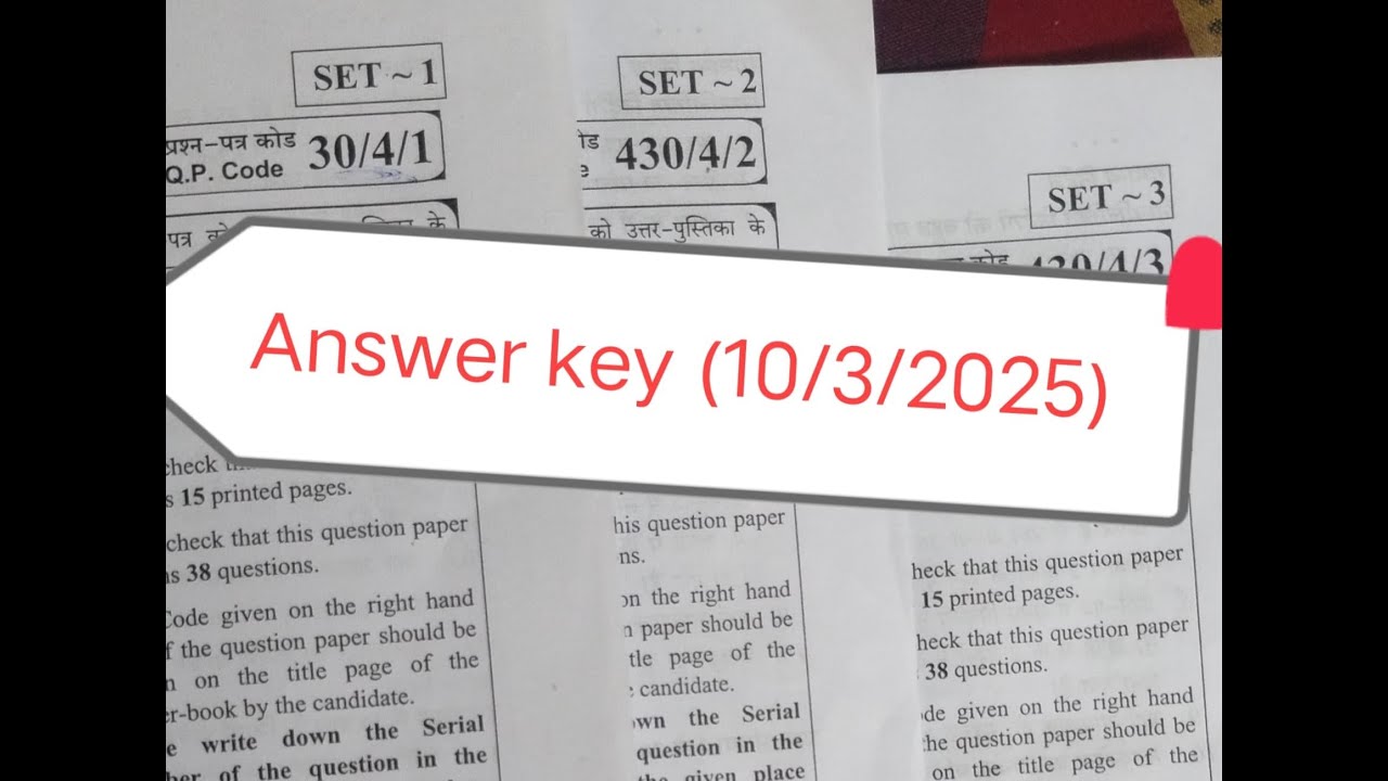 Set 1 2 3 Basic Maths Answer Key 2025 Math Paper Solution 2025