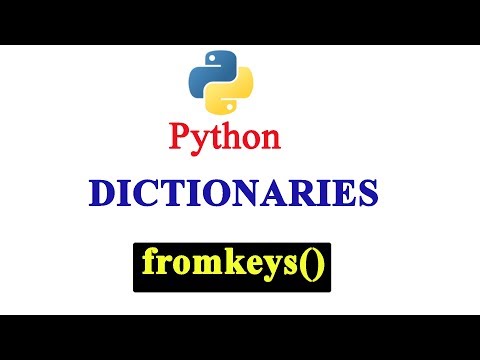 Python Tutorial Dictionary Methods Fromkeys Empower Youth