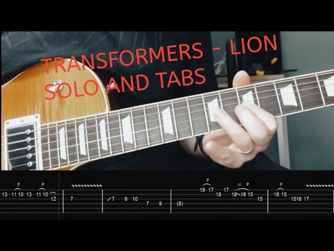 Transformers Theme Song Guitar Solo With Tabs Youtube