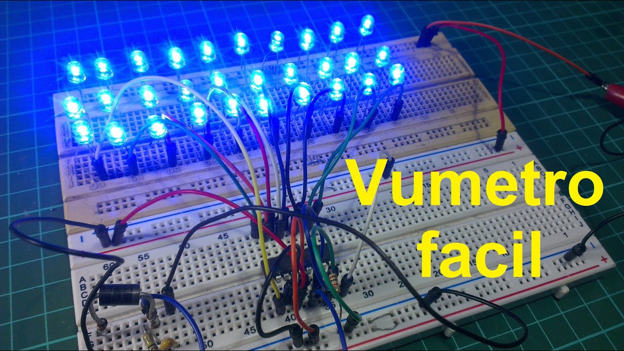 Electronica Practica Y Basica 4 Vumetro Led Lm3915 Facil De Hacer