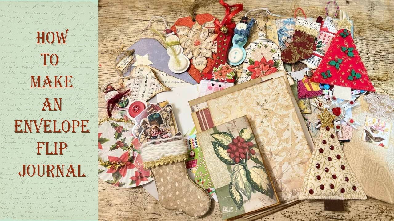 How To Make An Envelope Flip Journal Part 1 Great Tutorial For
