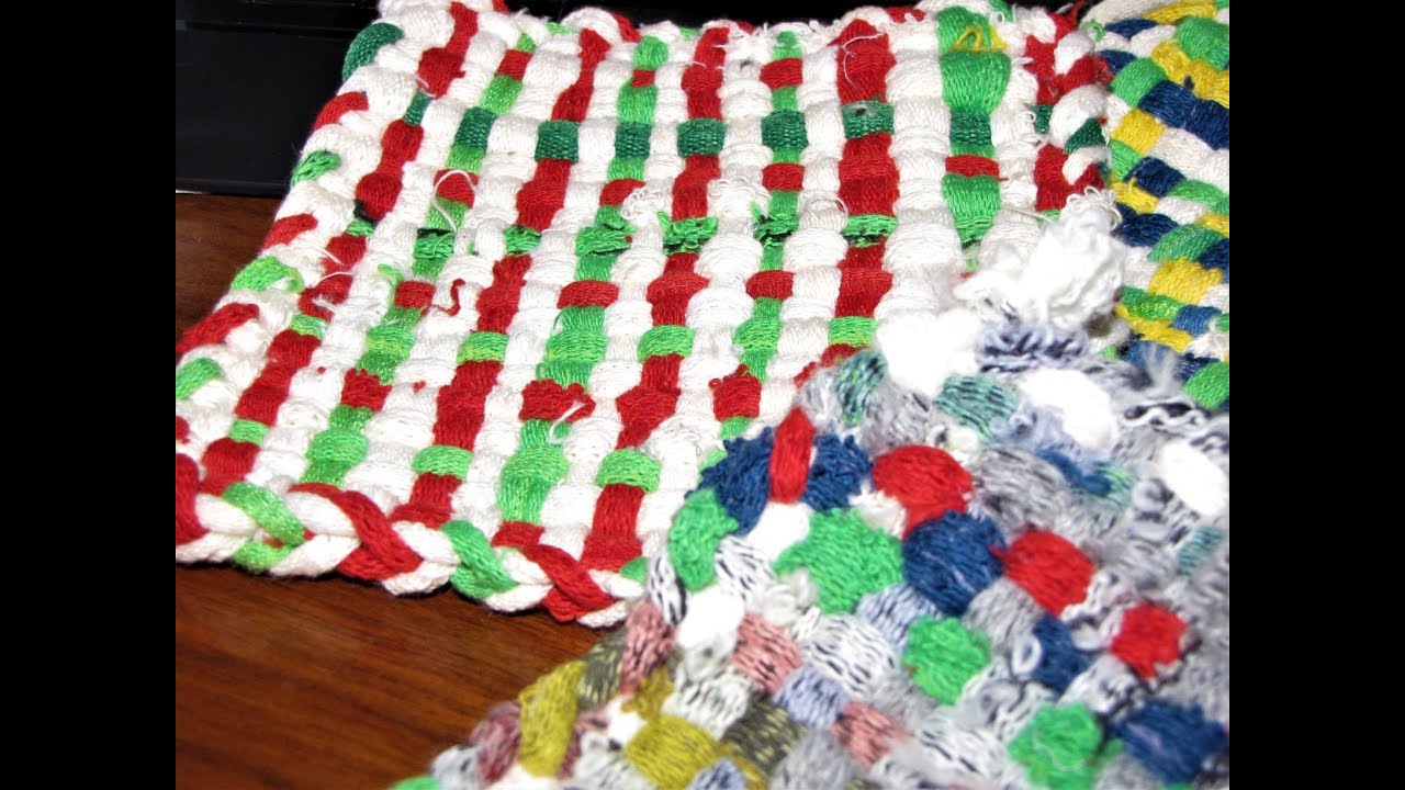 Weaving Loom Potholder Part 2 Youtube