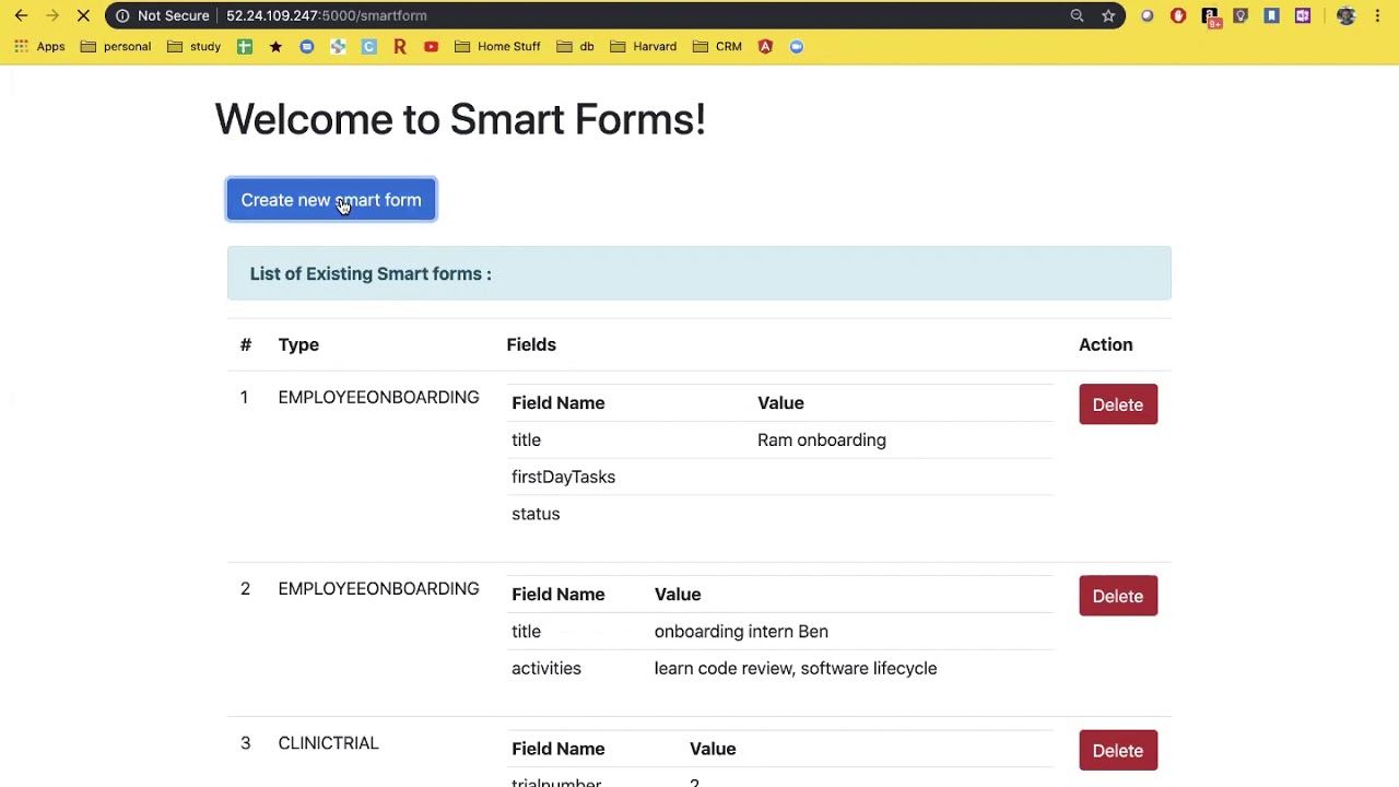 Smartform System Demo Youtube