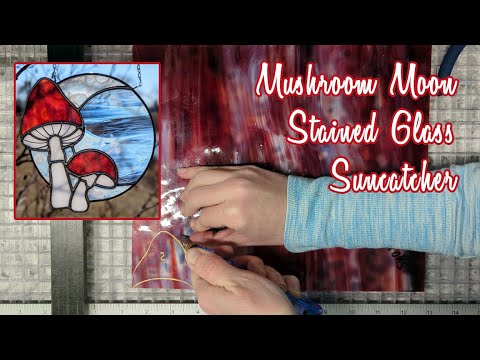 Tutorial Mini Mushroom Moon Stained Glass Suncatcher Youtube