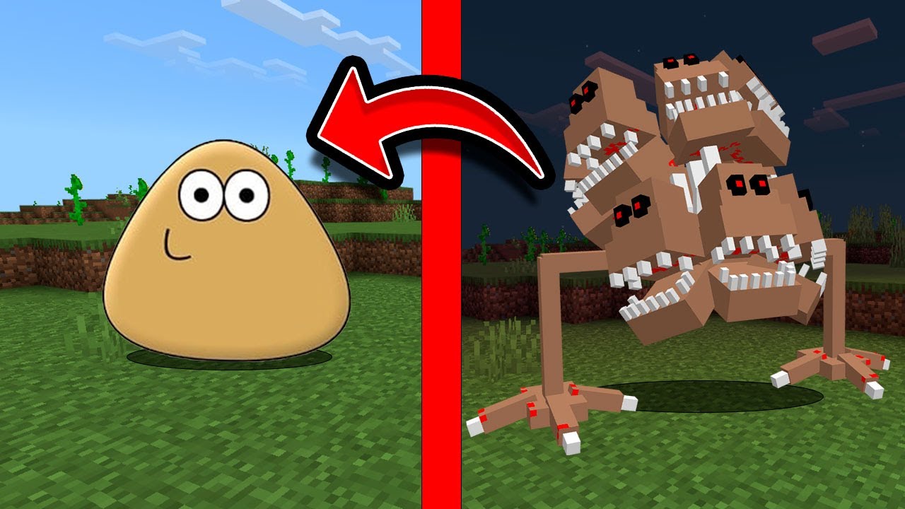 Minecraft Pou Become Scary At Night Addon Download Creepypasta Youtube