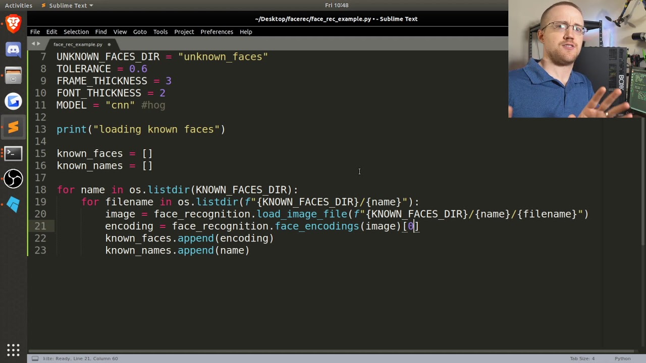 Real Time Face Recognition Using Opencv Via Python