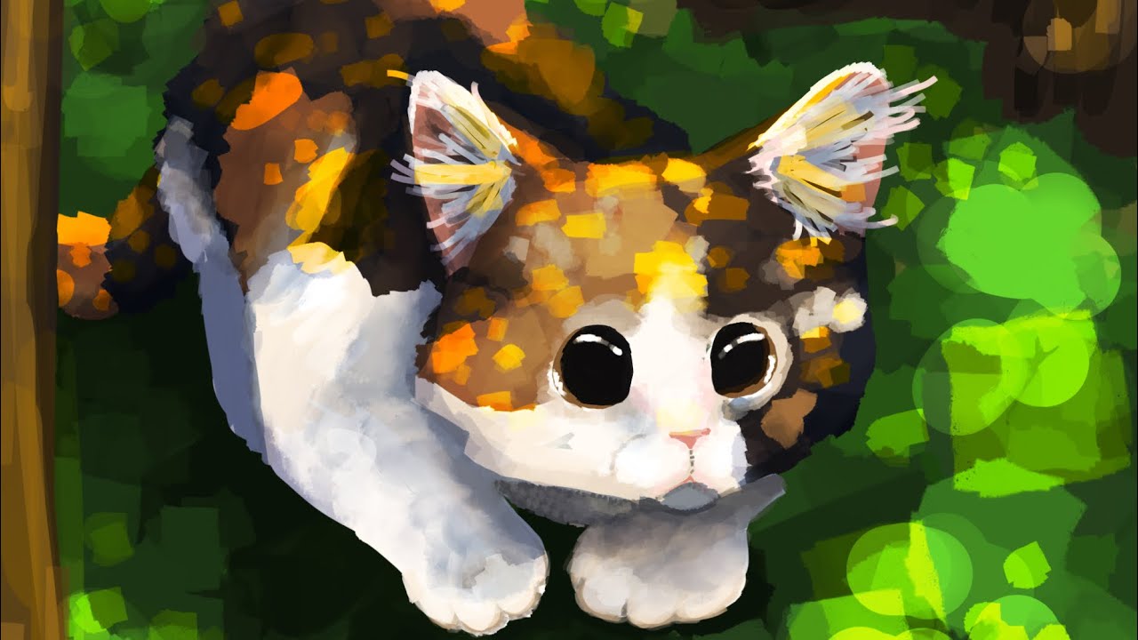 A Kitten Speedpaint Youtube