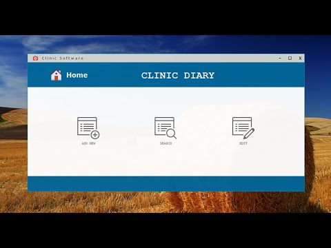 Clinic Diary For Doctors A Small Java Project Using Advanced Swing