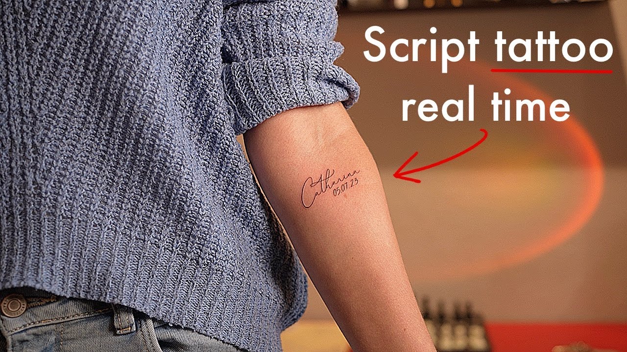 Script Tattoo In Real Time 3rl Youtube