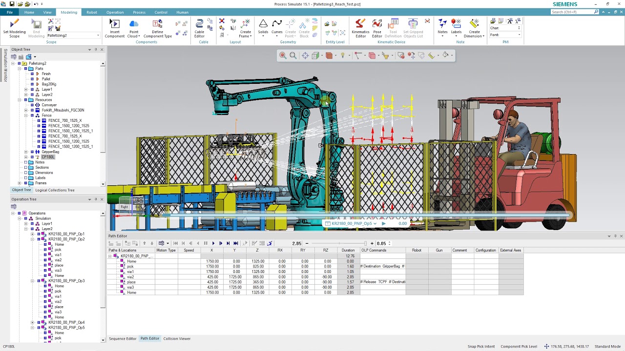 Basic Simulation 17 Robot Reachability Youtube