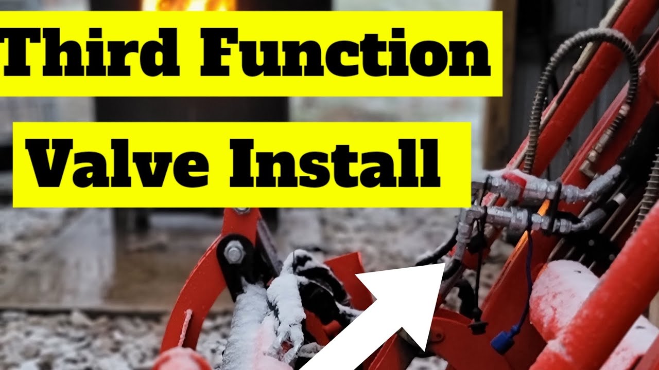 Installing Third Function Valve On A Ck2610 Kioti Tractor Youtube