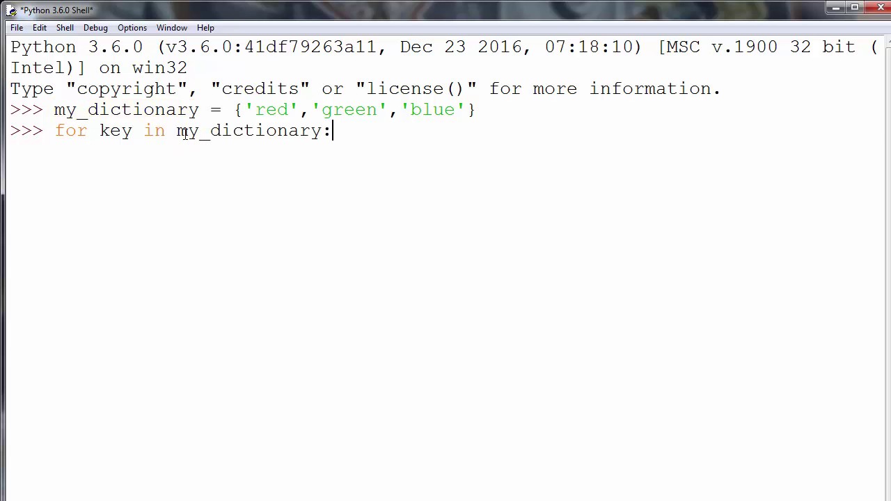 How To Loop Through The Dictionary Keys In Python Example Youtube