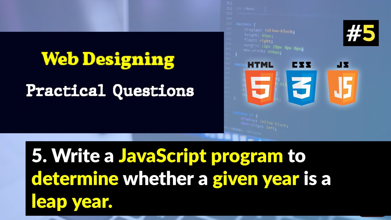 Write A Javascript Program To Determine Whether A Given Year Is A Leap