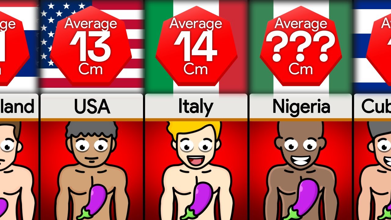 Comparison Average Penis Size By Country 2024 Youtube
