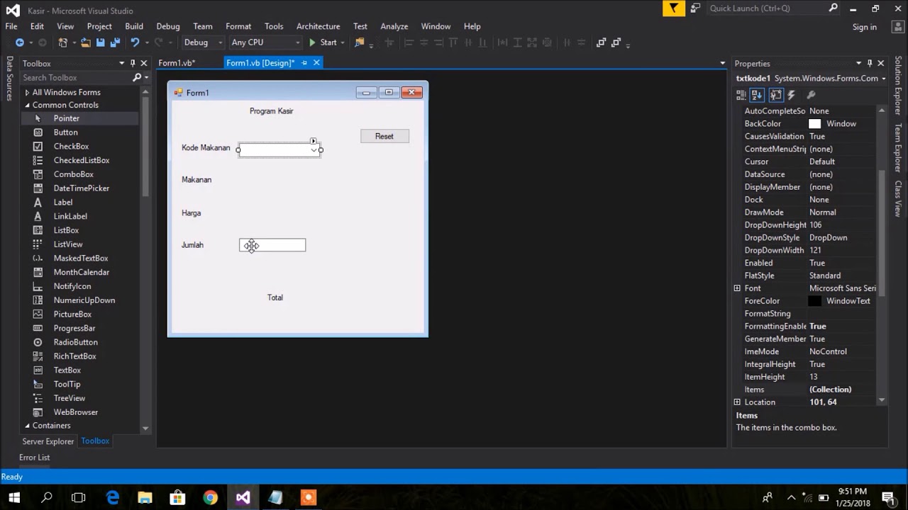 Cara Membuat Program Kasir Dengan Visual Basic Padsopm