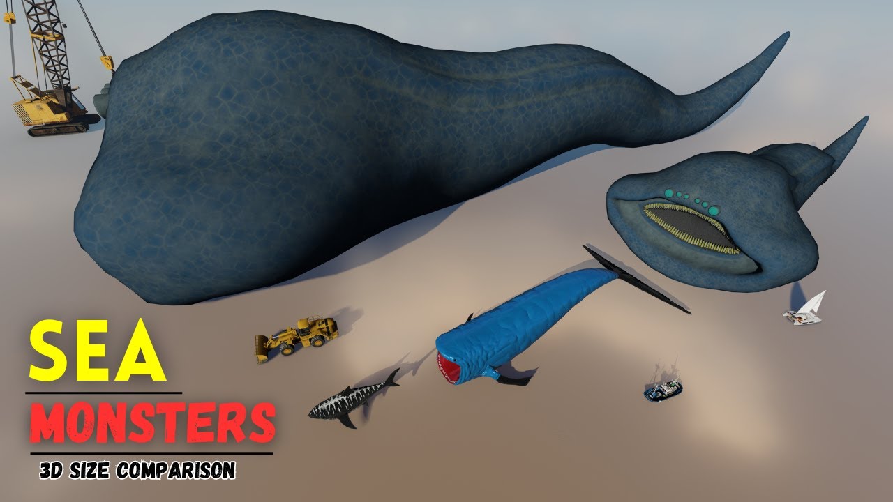 Sea Monsters Size Comparison El Gran Maja Monster 3d Comparison